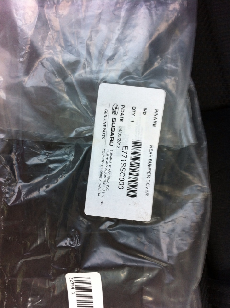 E771SSC000 Накладка бампера SUBARU | Запчасти на DRIVE2