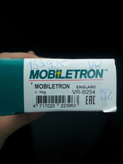 VRB254 Регулятор генератора с самовозбуждением MOBILETRON | Запчасти на DRIVE2