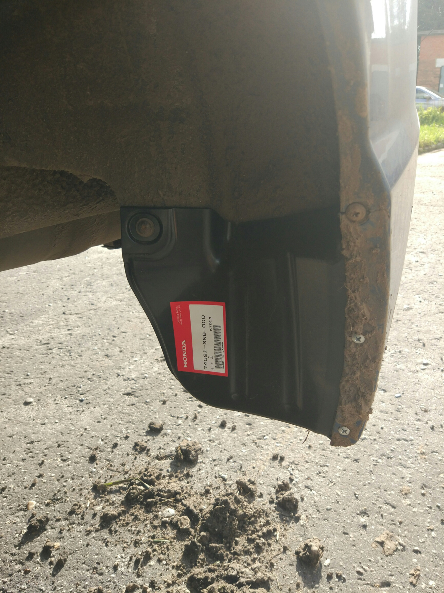 Оригинальные задние подкрылки — Honda Civic 4D (8G), 1,8 л, 2010 года ...