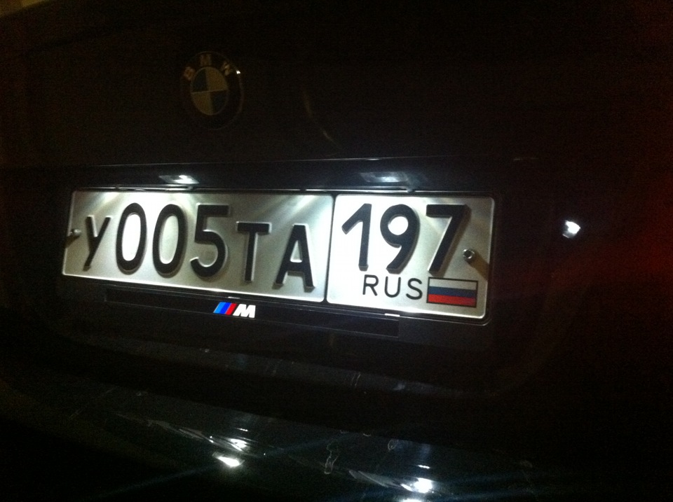 Диоды в освещение номера — BMW 3 series (E90), 3 л, 2007 года | тюнинг ...