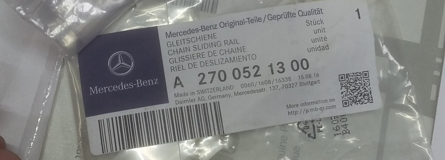 Замена цепи ГРМ на моторе M274.920 + ремонт валов системы ГРМ ...