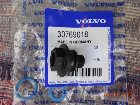 30769018 Пробка сливного отверстия топливного фильтра для дизельного ...