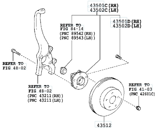 Замена переднего правого подшипника Lexus IS250 — Lexus IS II, 2,5 л ...