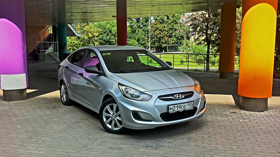 Hyundai Solaris (1G) 1.6 бензиновый 2011 | Silver horse на DRIVE2