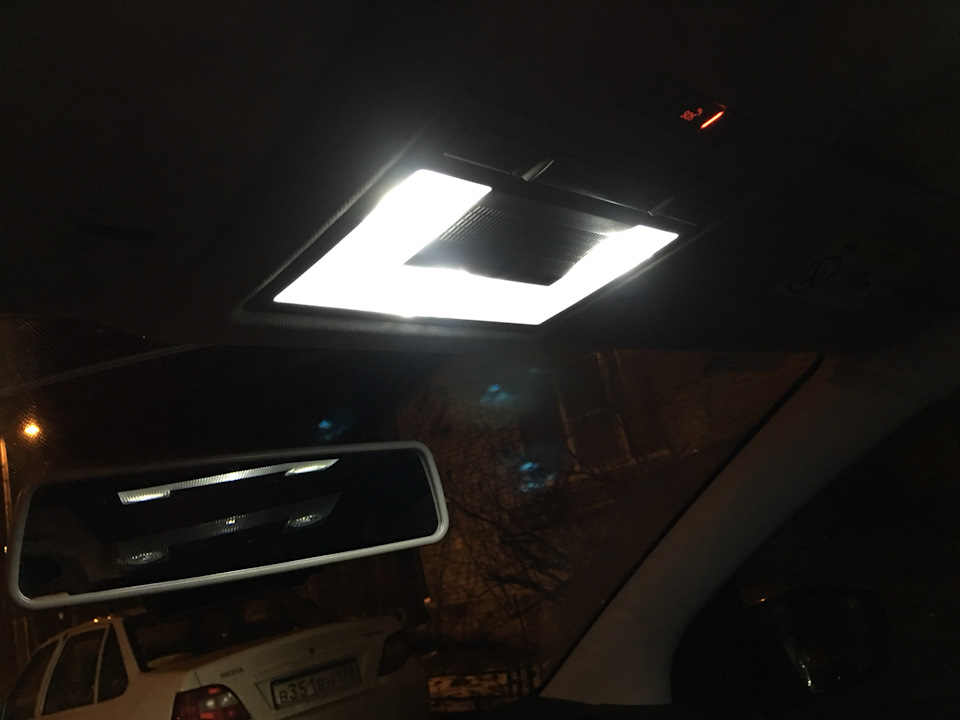 LED освещение в плафон — Volkswagen Polo Sedan, 1,6 л, 2017 года ...