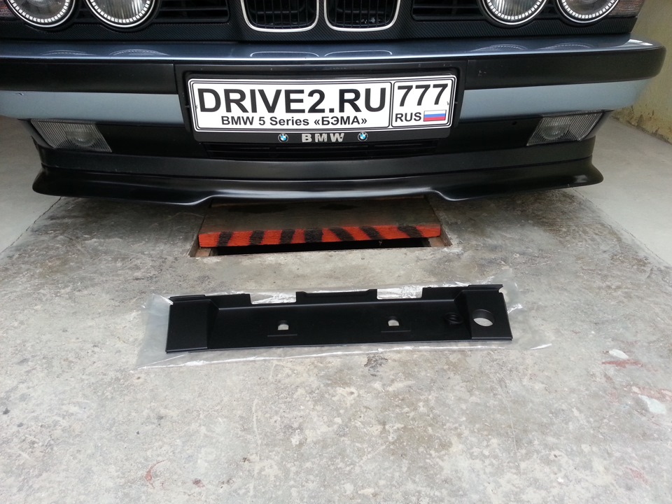 Накладка в стиле "Rieger GT" и бленда ///М5. — BMW 5 series (E34), 2,5 ...