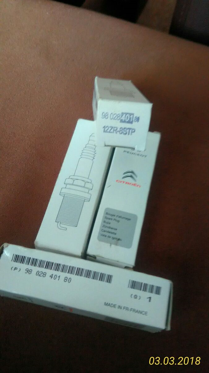 9802840180 Свеча зажигания PSA 12ZR-7SP03 Peugeot Citroen | Запчасти на ...
