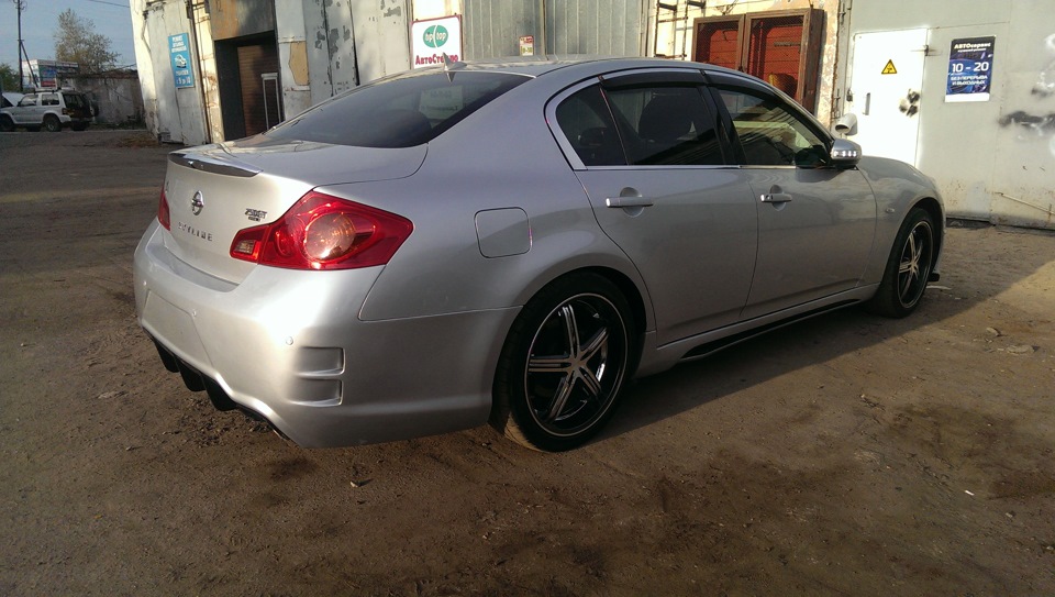 Примерка дисков на лето, пойдет? или слишком…R20 — Nissan Skyline (V36 ...