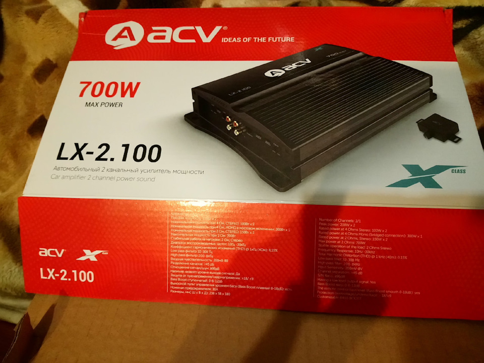 Усилитель ACV LX-2.100 — Citroen C4 (1G), 1,6 л, 2006 года | автозвук | DRIVE2