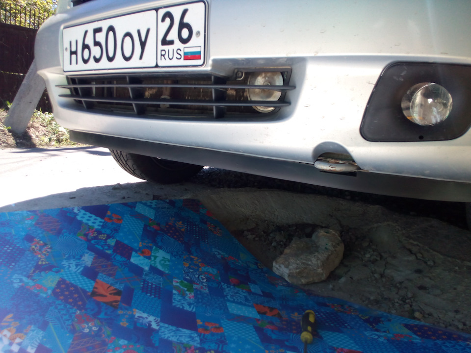 Губа на бампер.бич вариант — Lada Калина универсал, 1,6 л, 2011 года ...