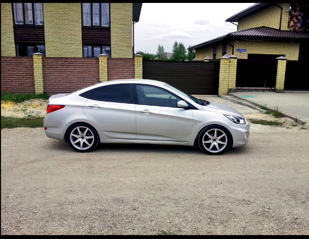 Новые диски R17 Rays Versus SS7 — Hyundai Solaris (1G), 1,6 л, 2011 ...