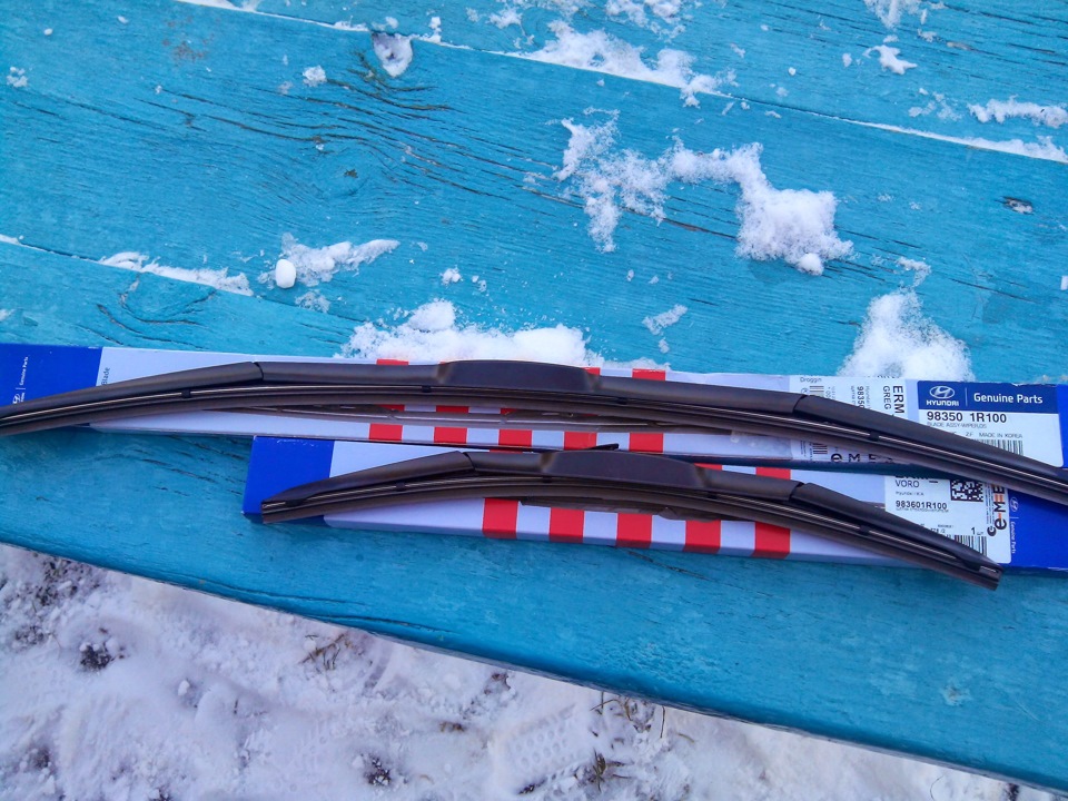 Протри лоб … Штатные щетки … — KIA Rio (3G), 1,6 л, 2012 года ...