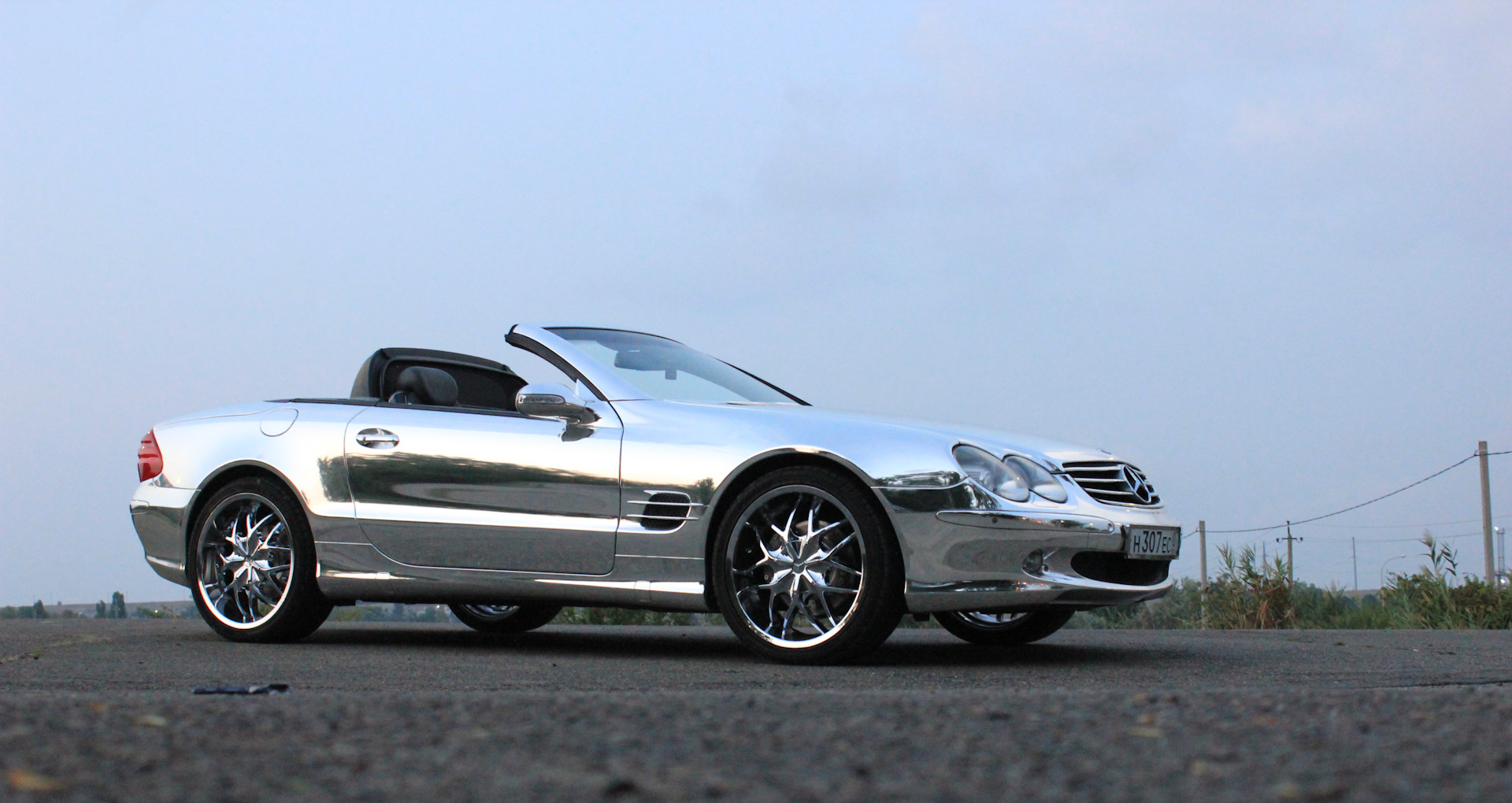 Кусочек лета — Mercedes-Benz SL-Class (R230), 5 л, 2002 года | видео | DRIVE2