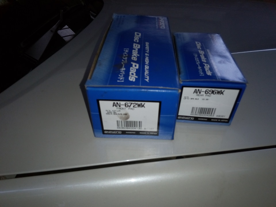 Тормозные колодки Акебоно, наблюдение — Subaru Outback (BR), 2,5 л ...