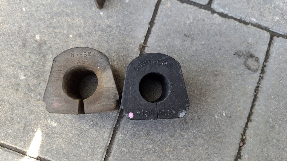 Штатная замена стоек и втулок стабилизатора Паджеро Спорт 3 ...