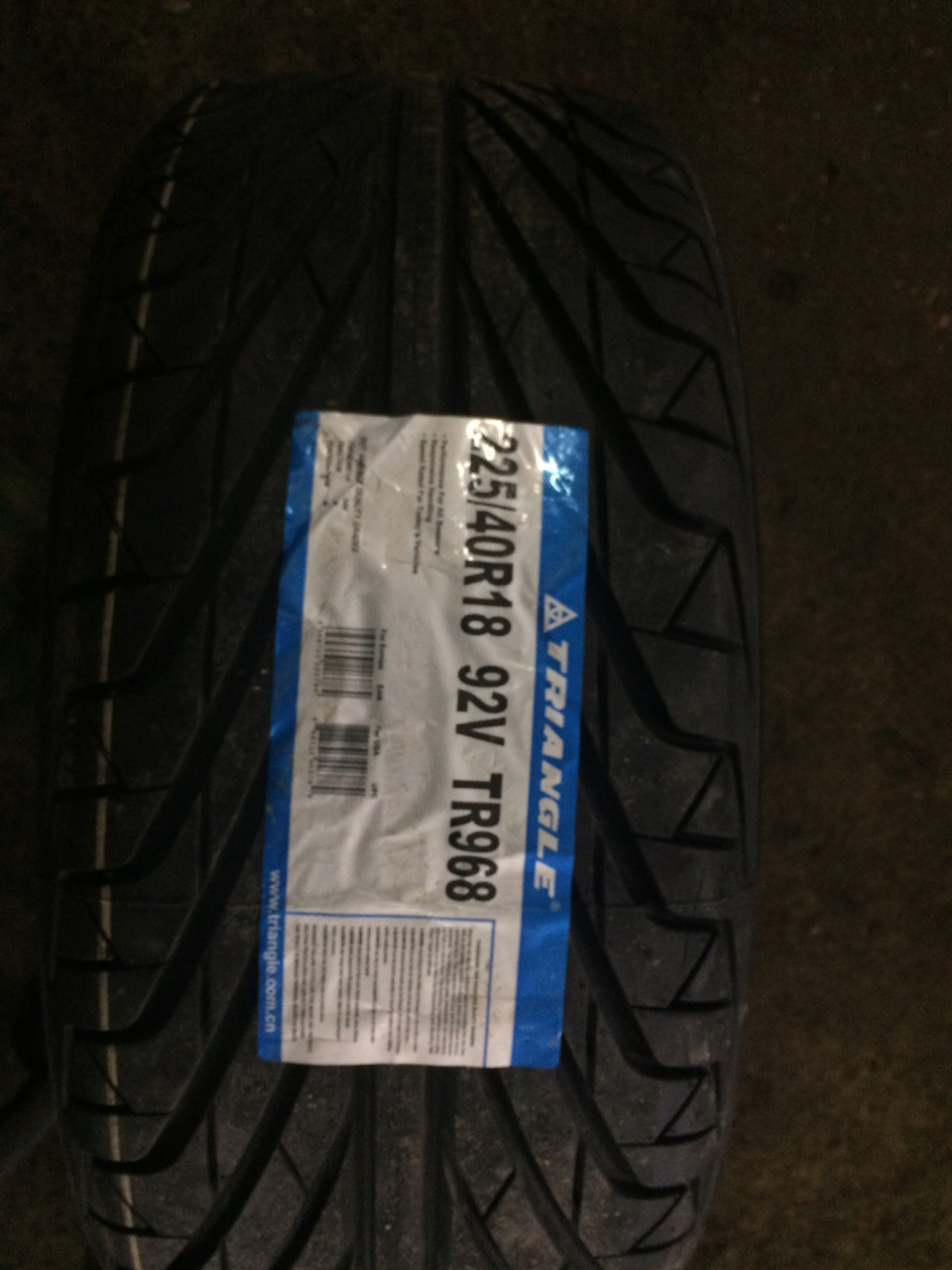 Triangle 225/40/18 — Mazda 6 (1G) GG, 2 л, 2005 года | шины | DRIVE2