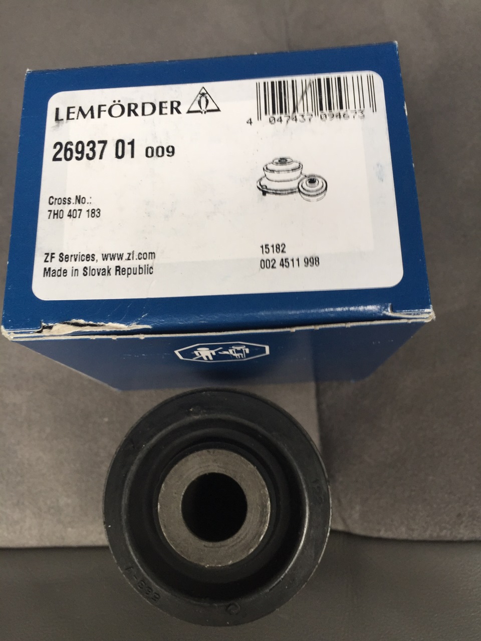 2693701 Сайлентблок рычага подвески LEMFORDER | Запчасти на DRIVE2