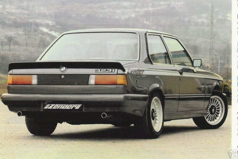 Motorsport front spoiler & Zender rear spoiler — BMW 3 series (E21), 1 ...