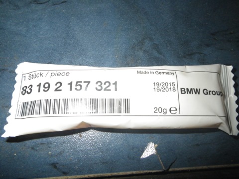 83192157321 Пластичная смазка RHF 1 BMW | Запчасти на DRIVE2