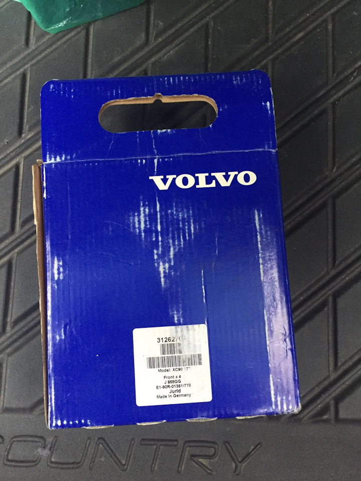 31262705 Колодки тормозные дисковые комплект Volvo | Запчасти на DRIVE2