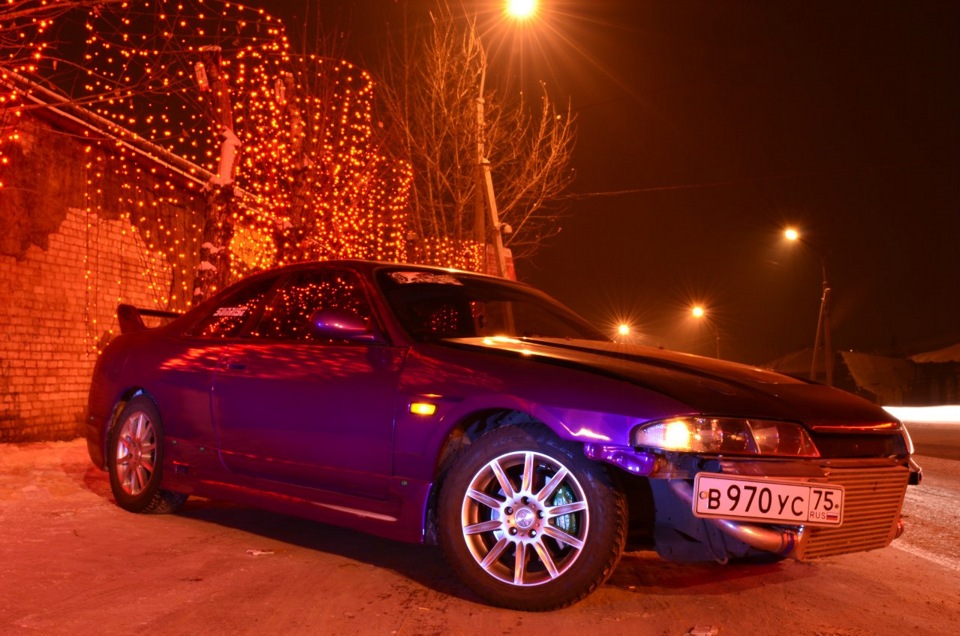 JDM Winter Night Foto=) — Nissan Skyline (R33 Series 2), 2,5 л., 1996 ...