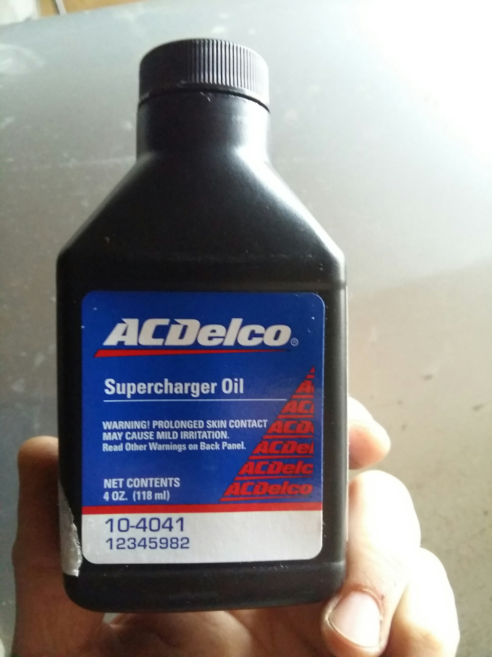 12345982 Acdelco GM Original Equipment Synthetic Supercharger Oil — oz ...