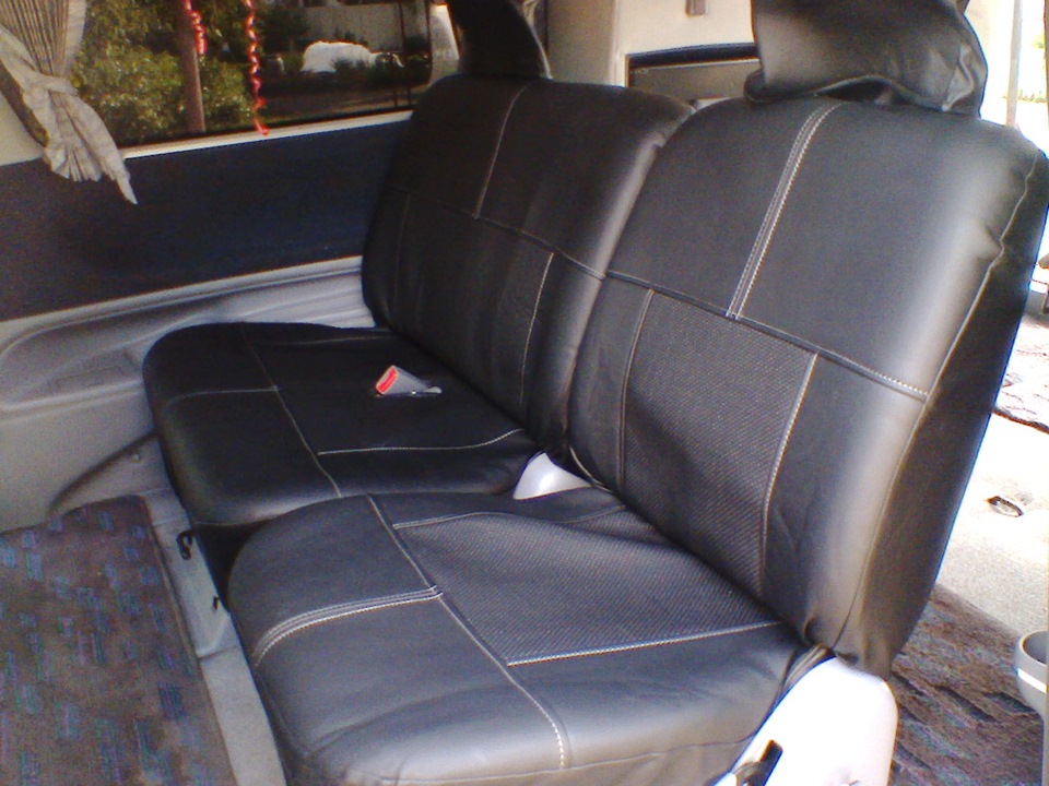 Чехлы на средний ряд — Toyota Estima (I), 2,4 л, 1999 года | стайлинг ...