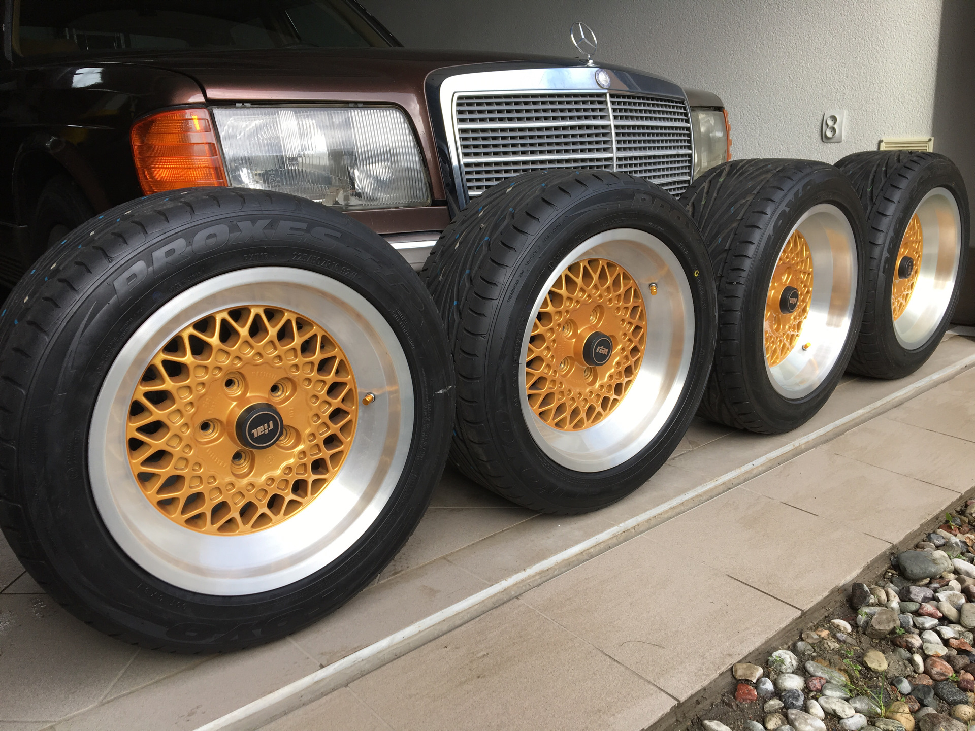 Rial Mesh — Mercedes-Benz S-Class (W126), 5 л, 1984 года | колёсные ...