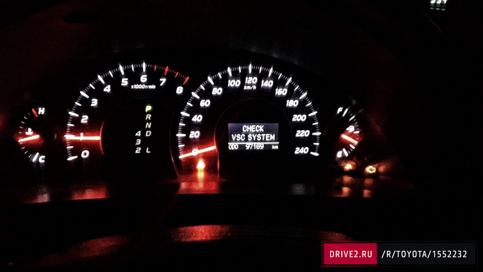 7 ★ Check VSC System — Toyota Camry (XV40), 2,4 л, 2008 года ...