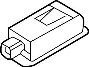 4B0971832 Корпус плоского разъёма с фиксатором контактов ( Состоит из ...