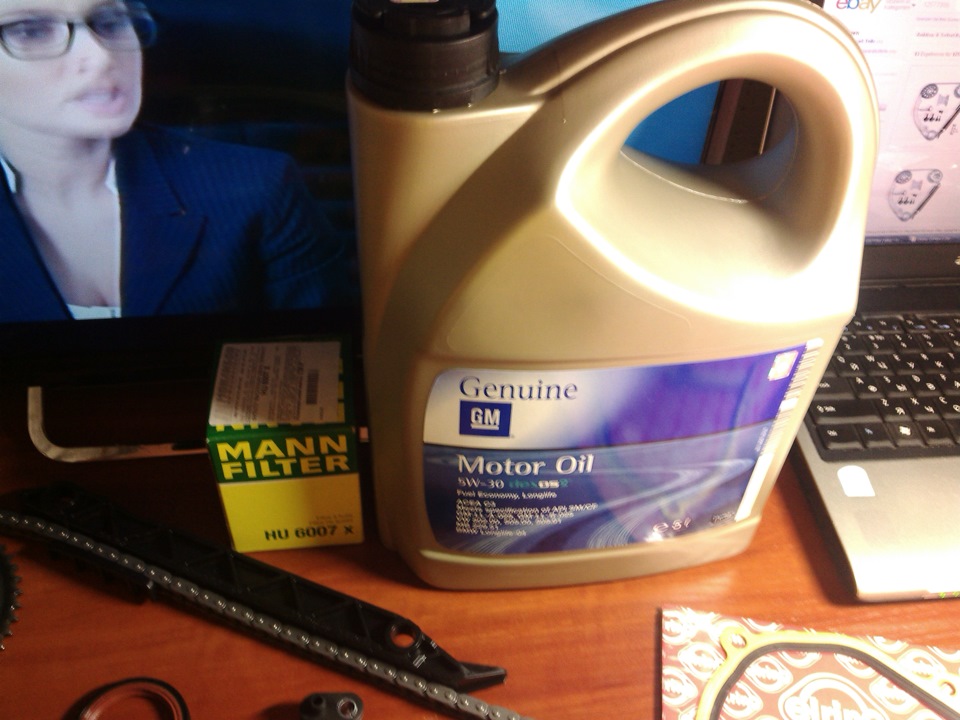 Подготовка к замене цепей ГРМ — ремкомплект цепи ГРМ — Opel Signum, 2,2 ...