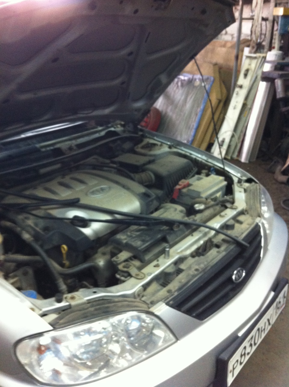 Замена трапеции привода стеклоочистителя — KIA Spectra, 1,6 л, 2006 ...