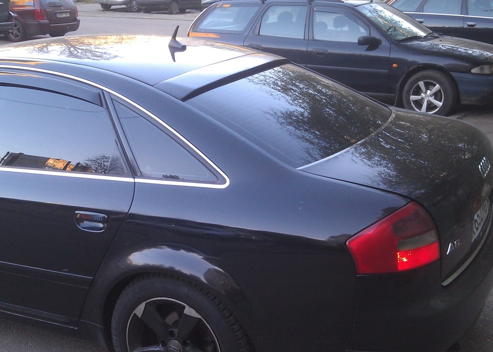 Установка козырька — Audi A6 (C5), 2,7 л, 2002 года | аксессуары | DRIVE2