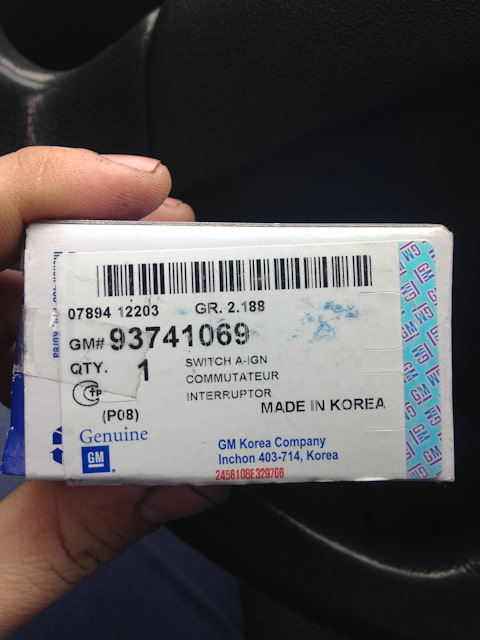 93741069 Выключатель зажигания GM | Запчасти на DRIVE2