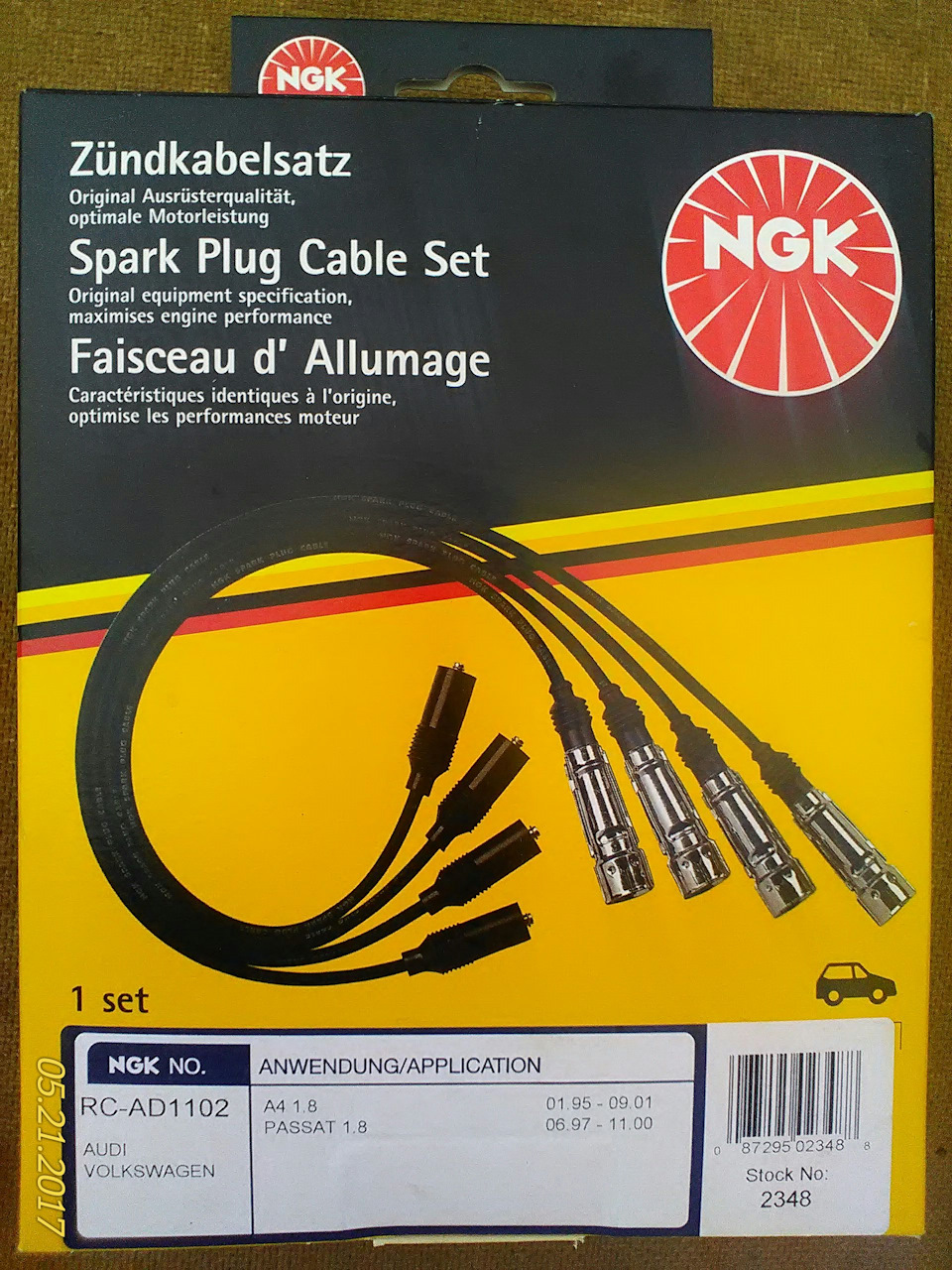 2348 Провода высоковольтные, комплект (класс F) NGK | Запчасти на DRIVE2