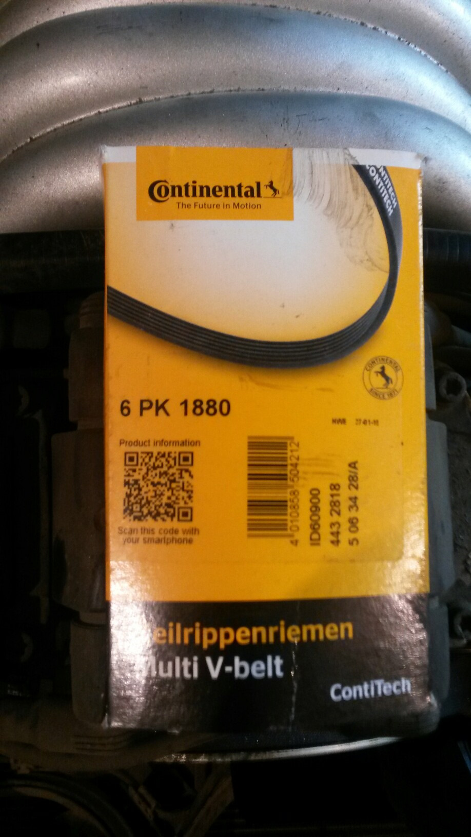 6PK1880 ПОЛИКЛИНОВЫЙ РЕМЕНЬ 6 PK 1880 CONTITECH | Запчасти на DRIVE2
