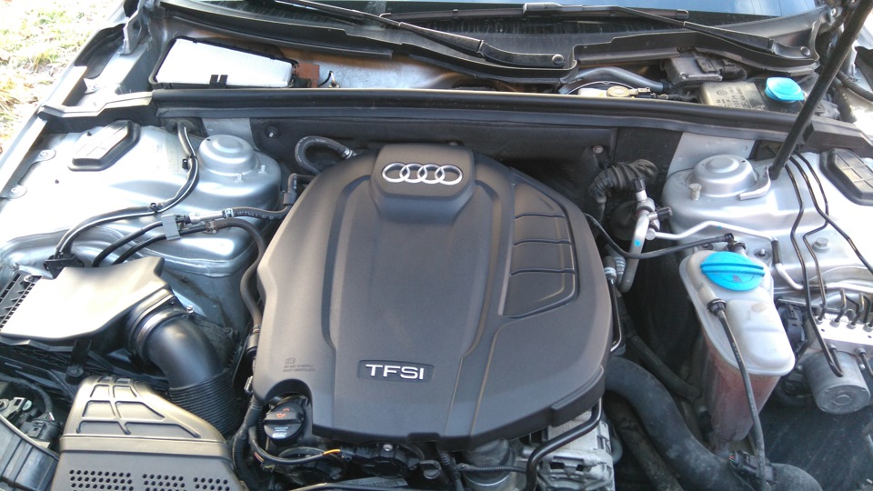 Давно пора ч.2 — доп.фильтр + крышка — Audi A4 (B8), 1,8 л, 2013 года ...