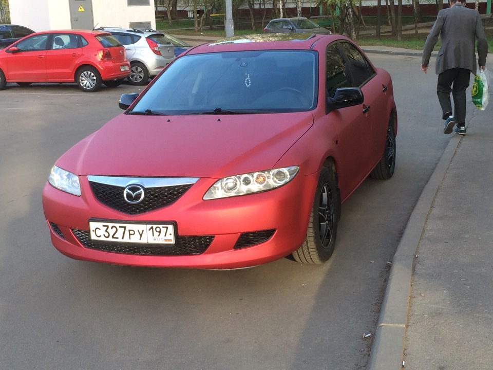 Mazda 6 (Red satin Chrome) — Mazda 6 (1G) GG, 2 л, 2004 года ...