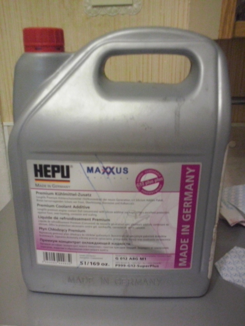 Замена Антифриза Hepu P999 G12++ Super Plus — Audi A4 (B8), 1,8 л, 2008 года | своими руками ...