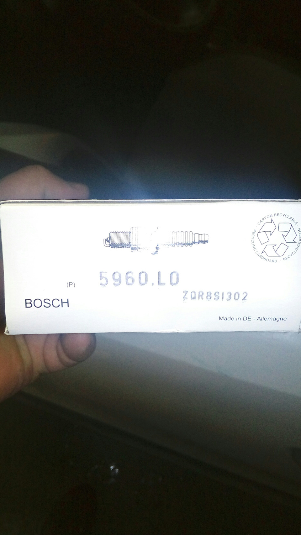 5960L0 Свеча ZQR8SI302 PSA 1.6 16V 07-> Peugeot Citroen | Запчасти на ...