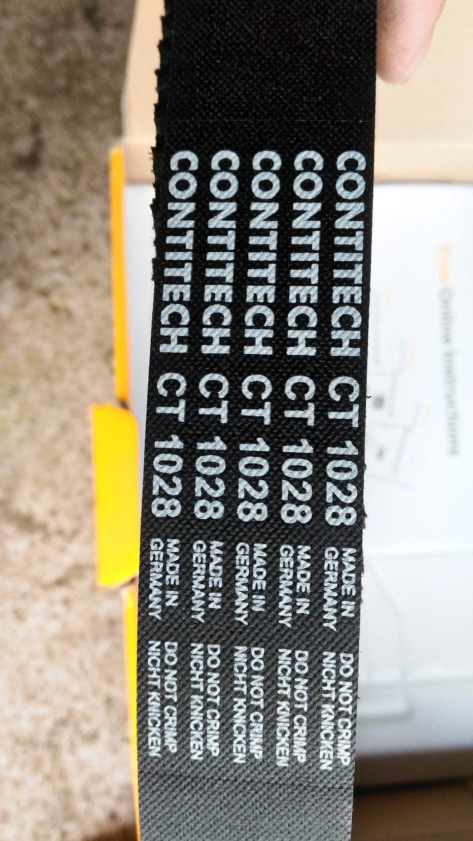 CT1028 РЕМЕНЬ ГРМ ЧЗ 120 CONTITECH | Запчасти на DRIVE2
