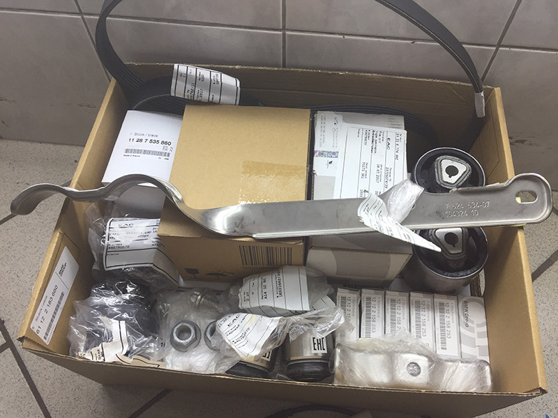 Закупил запчасти для предстоящего ремонта — BMW 3 series (E90), 2,5 л ...