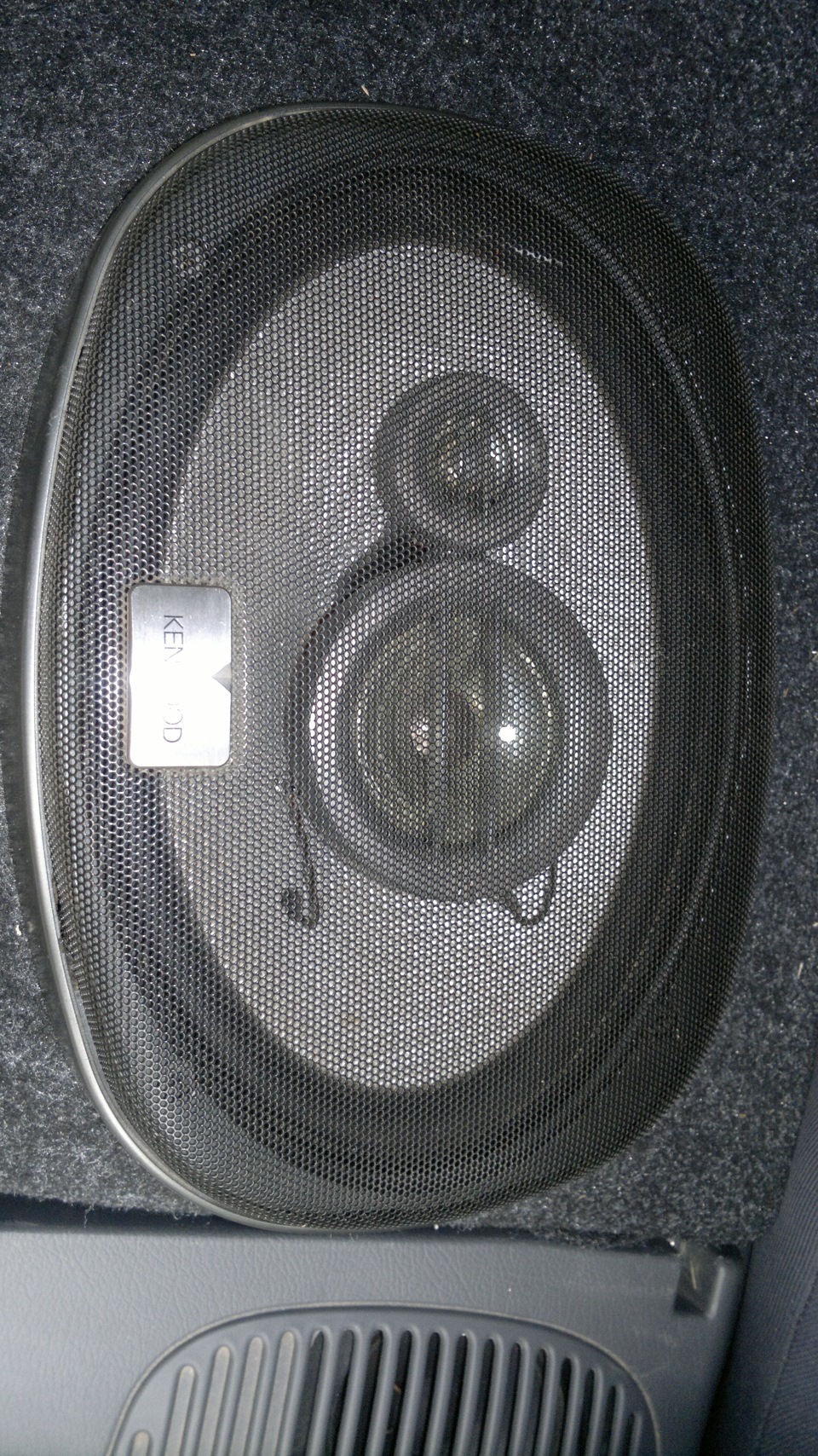 Овалы в полку KENWOOD KFC-HQ718-(320W) — ЗАЗ Lanos, 1,5 л, 2011 года ...