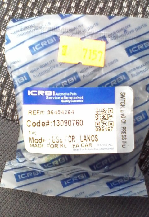 96494264 Датчик давления масла М14х1.5, 0.5 бар, производство Тайвань ...