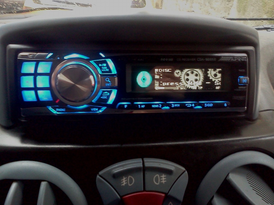 Alpine CDA-9886R — FIAT Doblo (1G), 1,3 л, 2005 года | автозвук | DRIVE2