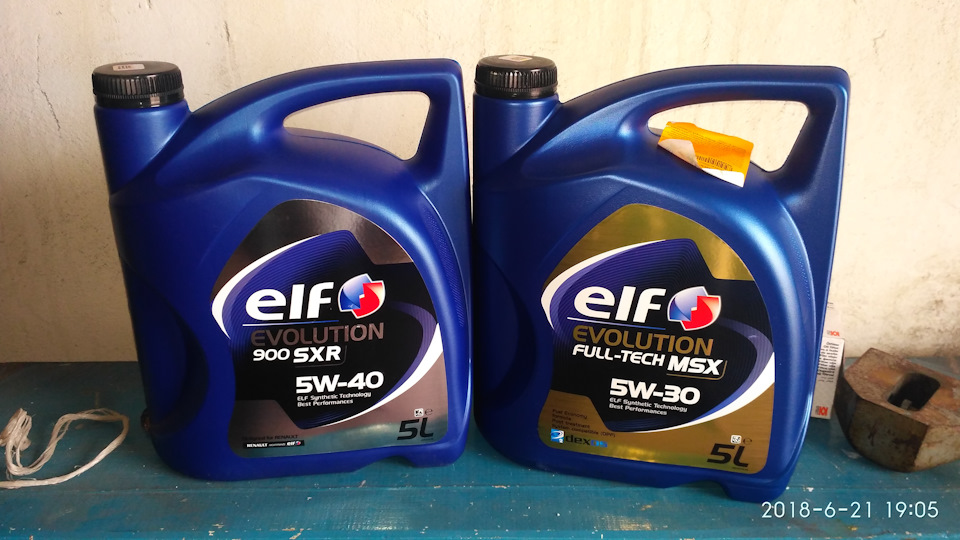 Где найти информацию по маслу Elf — Renault Espace (4G), 2,2 л, 2002 ...