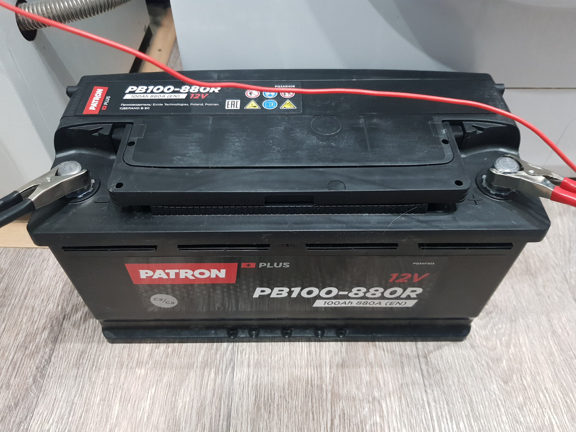 Новый акб patron pb100-880r — BMW X5 (E70), 3 л, 2008 года | расходники | DRIVE2