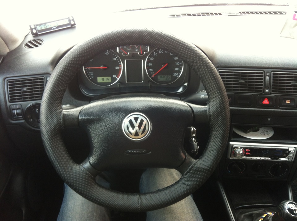 Обмотка на руль — Volkswagen Golf Mk4, 1,4 л, 1998 года | аксессуары ...
