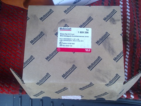 1809256 Колодки тормозные дисковые передние / Focus-II/III, C-MAX 1.6-2 ...