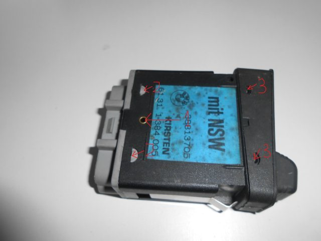 Ремонт кнопки включения света — BMW 5 series (E34), 2 л, 1990 года ...